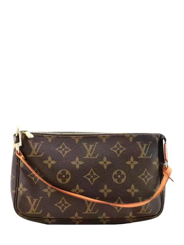 LOUIS VUITTON Pochette Accessoires Monogram Canvas Clutch - Brown