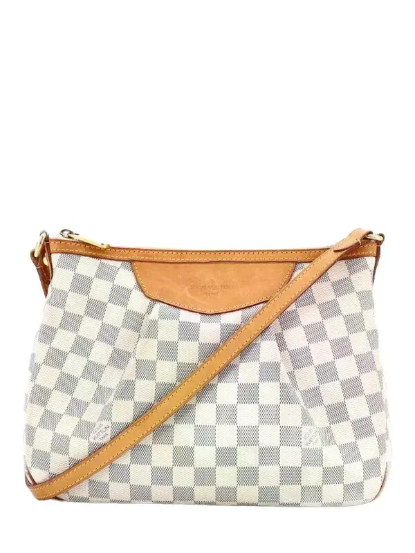 LOUIS VUITTON Siracusa Damier Pm Crossbody Bag - White