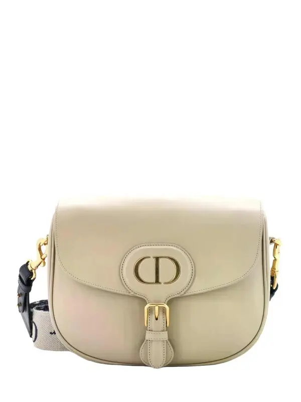 Dior Bobby Flap Bag Leather Large - Neutrals