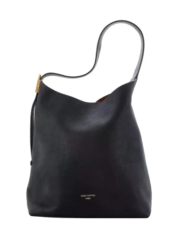 LOUIS VUITTON Low Key Calfskin Pm Hobo Bag - Black