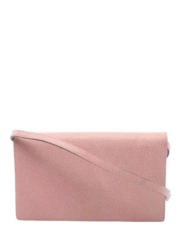 Gucci Leather Swing Wallet On Chain Crossbody Bag 2016-2026 - Pink