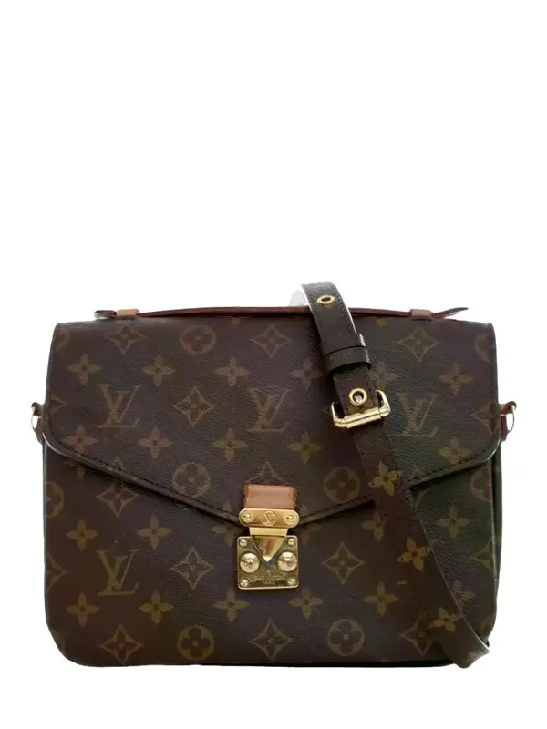 LOUIS VUITTON 2019 Monogram Pochette Metis Satchel - Brown