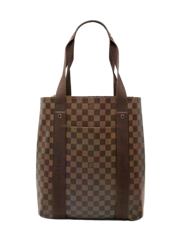 LOUIS VUITTON 2012 Damier Ebene Cabas Beaubourg Tote - Brown