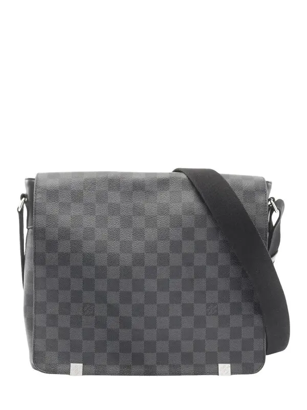 LOUIS VUITTON 2019 Damier Graphite District Mm - Black