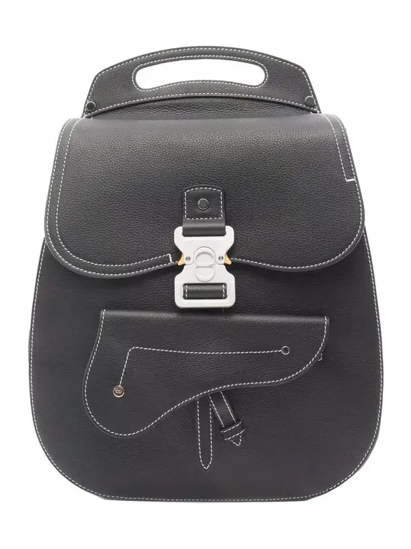 Dior 2022 Leather Gallop Backpack - Black