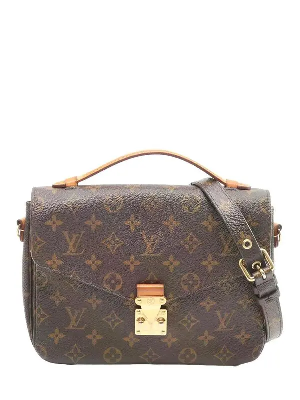 LOUIS VUITTON 2016 Monogram Pochette Metis Satchel - Brown