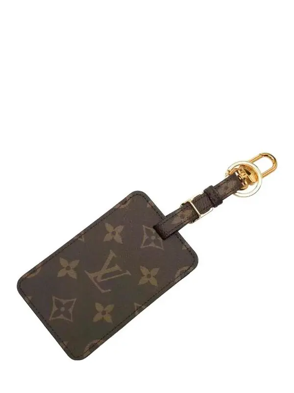 LOUIS VUITTON 1992 Monogram Game On Luggage Tag - Brown