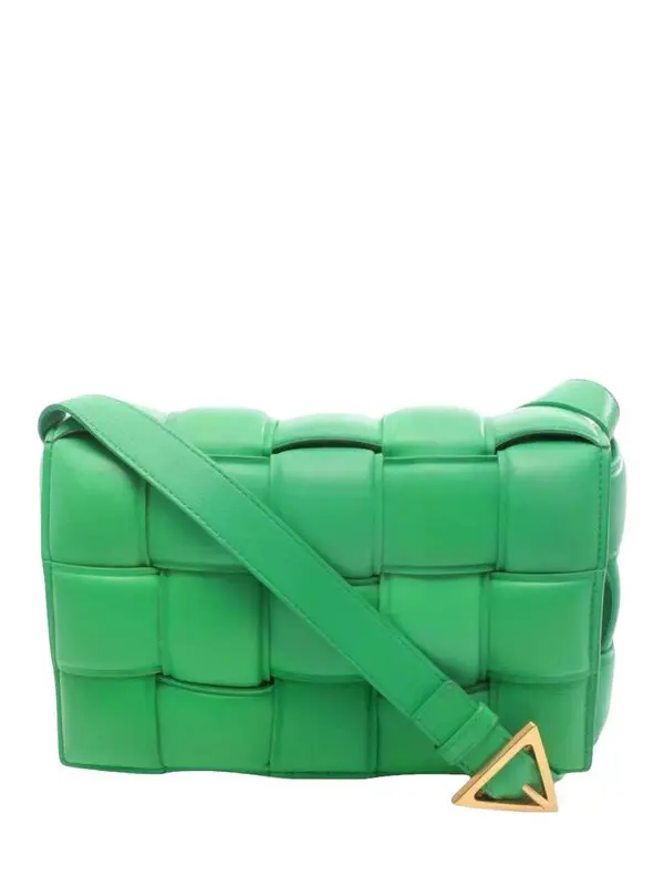 Bottega Veneta Nappa Intrecciato Padded Cassette Crossbody Bag - Green