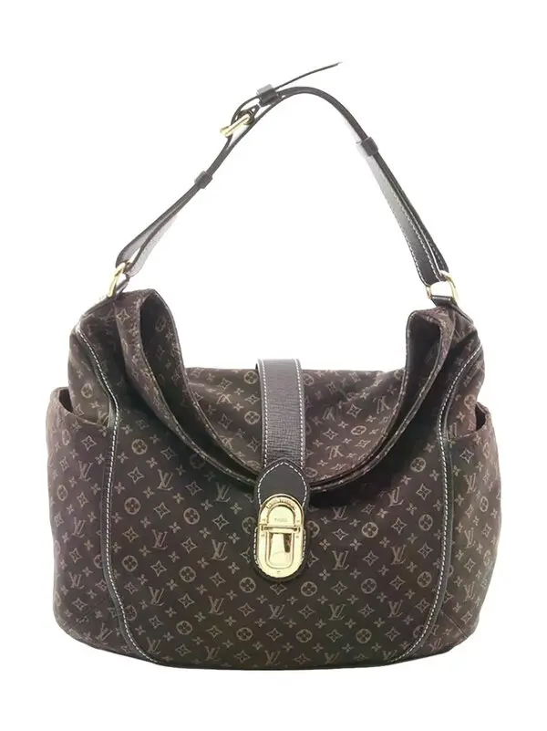 LOUIS VUITTON 2010 Monogram Mini Lin Idylle Romance Hobo Bag - Brown