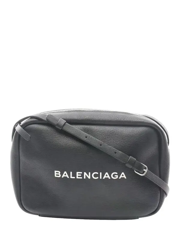 Balenciaga 2010-2026 Small Leather Everyday Camera Crossbody Bag - Black