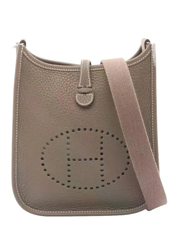 Hermès 2025 Clemence Evelyne Tpm Crossbody Bag - Grey