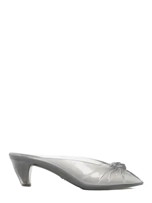 Chloé Knot-detail Heeled Sandals - Grey