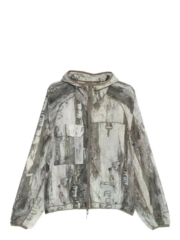 RC OUTDOOR SUPPLY Printed Hooded Jacket - Neutrals