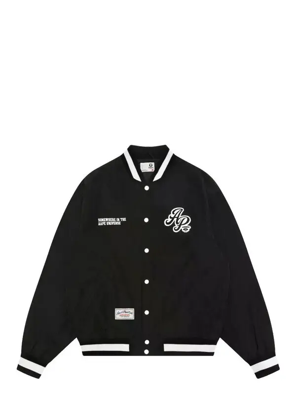 AAPE BY *A BATHING APE Logo-detail Bomber Jacket - Black