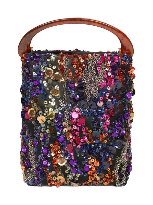 Dries Van Noten Embellished Micro Tote Bag - Black