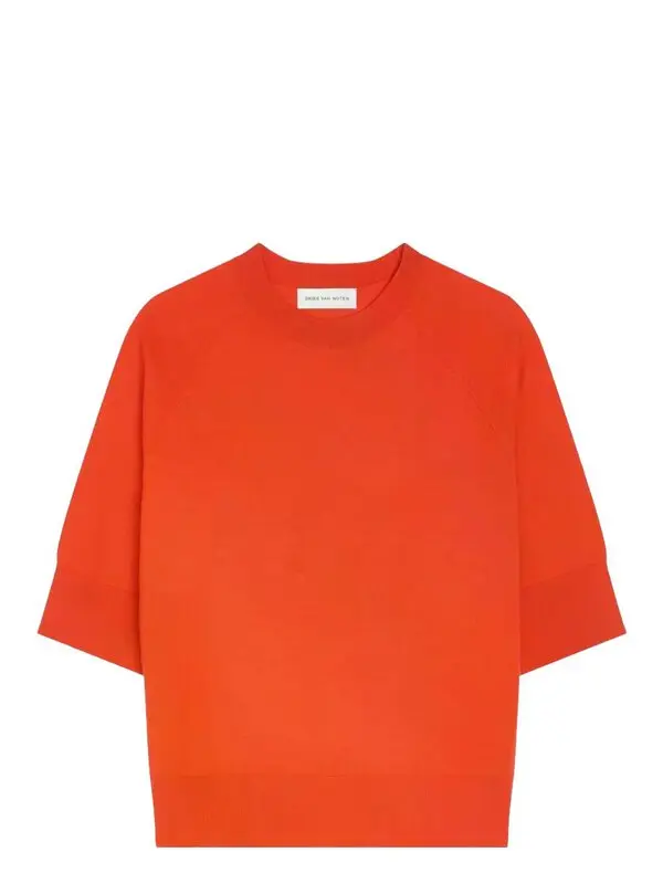 Dries Van Noten Merino Wool Top - Orange