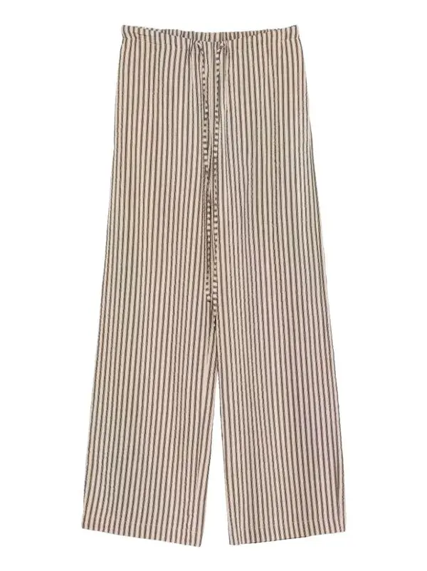 ALYSI Striped Trousers - Neutrals