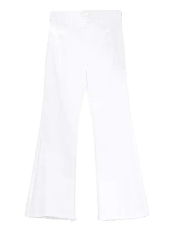 MOTHER Lil Doozy Fray Jeans - White