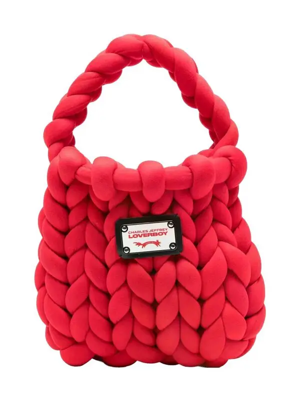 CHARLES JEFFREY Mini Marshmallow Tote Bag - Red
