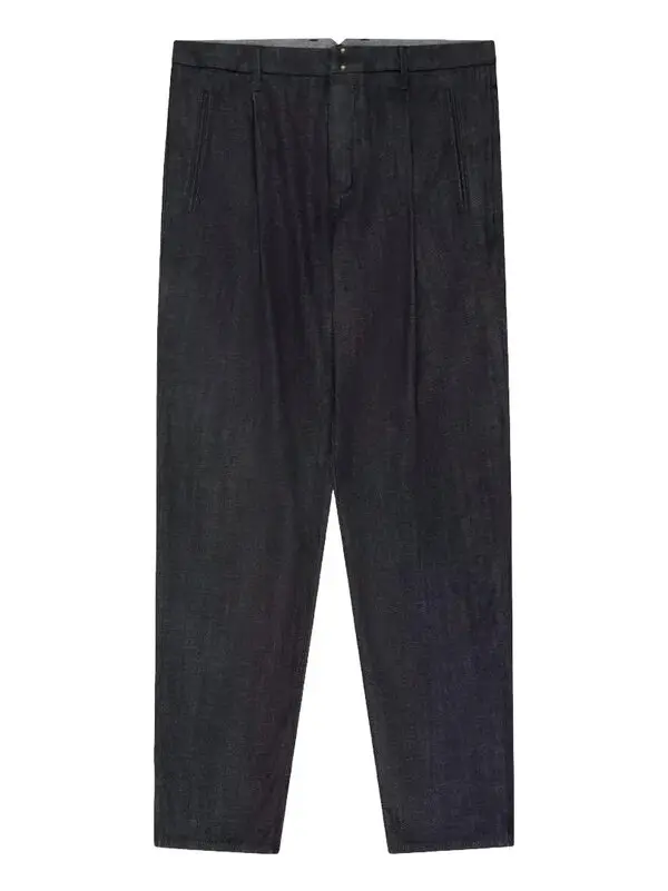 SLOWEAR Pleated Five-pocket Jeans - Blue
