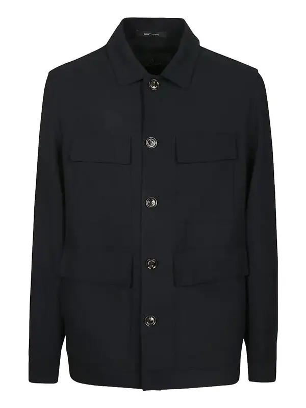 MONTECORE Pocket Shirt Jacket - Blue
