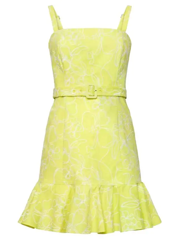 Cinq À Sept Tonya Belted Dress - Yellow