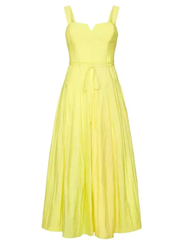 Cinq À Sept Jerome Flared Dress - Yellow