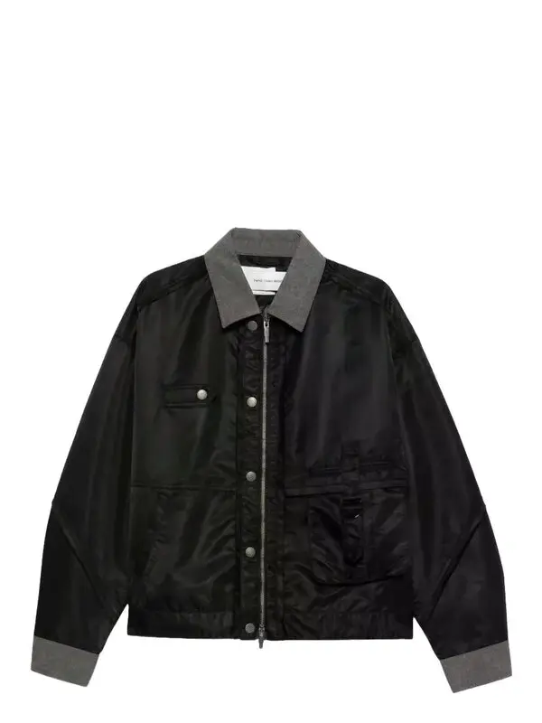 FENG CHEN WANG Button-detailed Bomber Jacket - Black