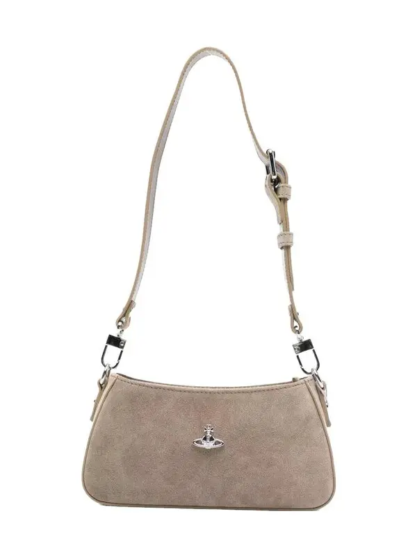 VIVIENNE WESTWOOD Shoulder Bag With Orb Detail - Neutrals