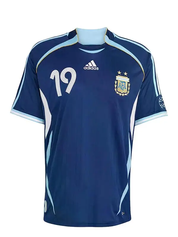 Adidas Argentina Away 2006 Messi 19 Jersey - Blue