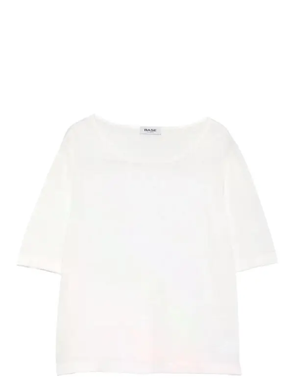 BASE Knitted T-shirt - White