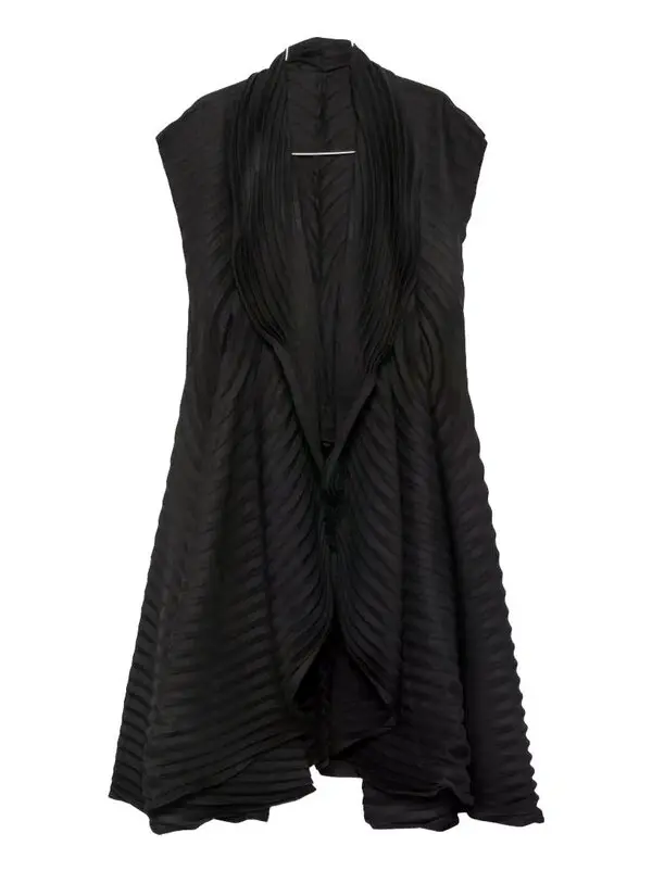 Issey Miyake Circle Pleats Top - Black