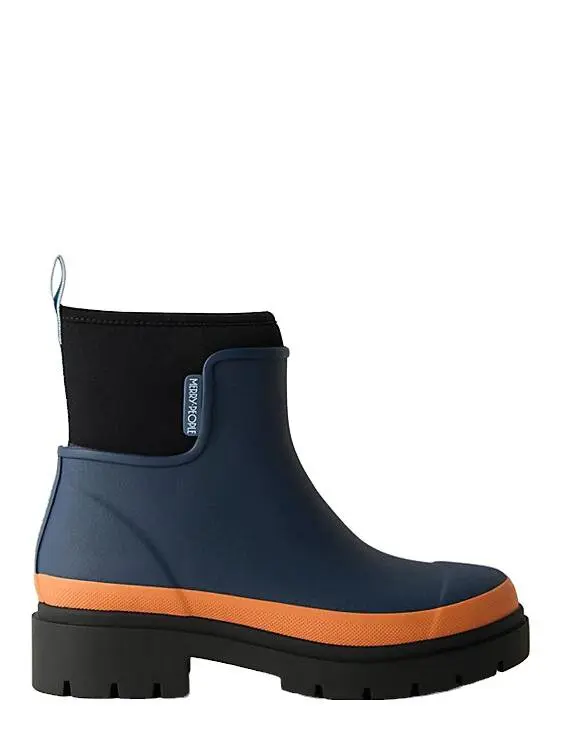 MERRY PEOPLE Tully Ankle Rain Boots - Blueberry