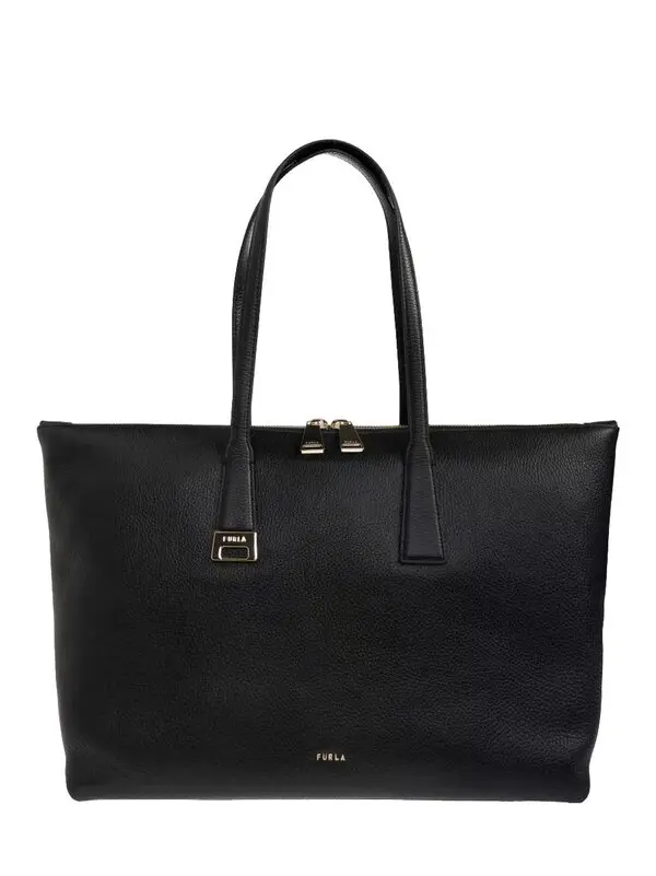 Furla Leather Tote Bag - Black
