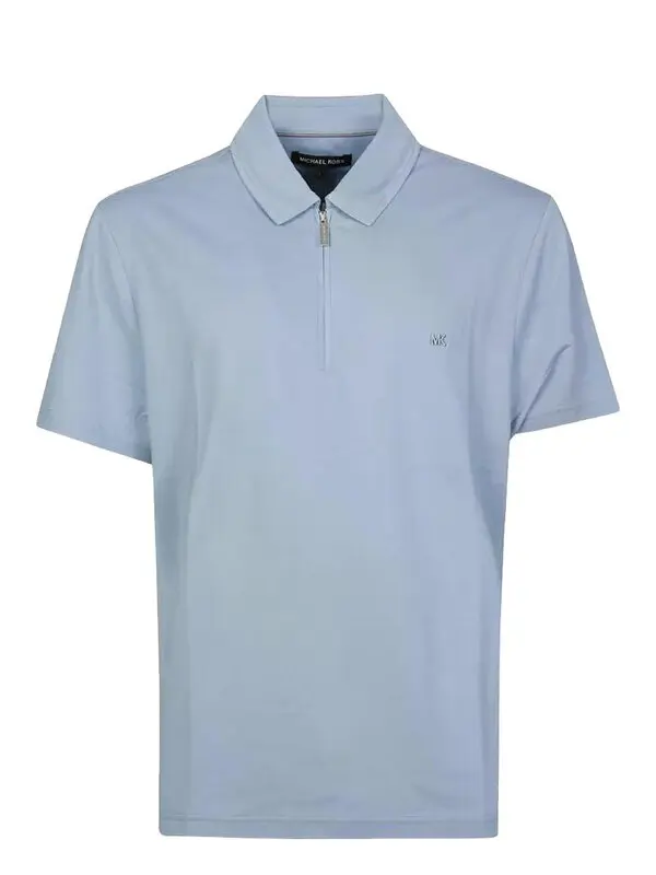 Michael Kors Zip Detail Polo Shirt - Blue