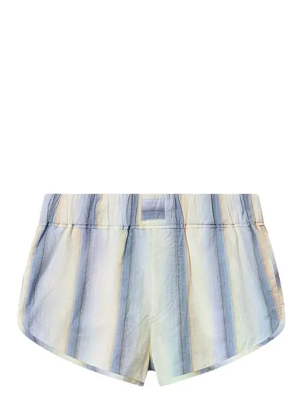 Isabel Marant Melinea Striped Shorts - Blue