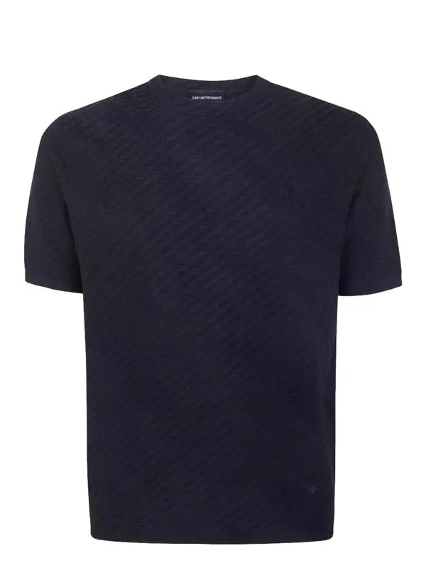 Emporio Armani Textured T-shirt - Black