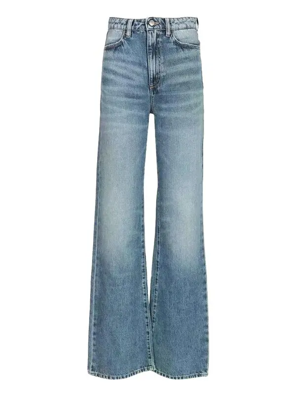 ICON DENIM LOS ANGELES High-waisted Flared Jeans - Blue