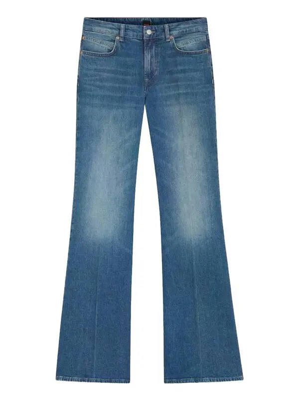 BOSS Low-rise Bootcut Leg Jeans - Blue