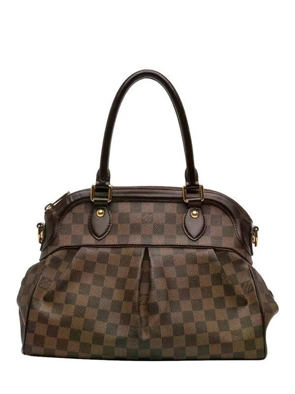 LOUIS VUITTON 2008 Damier Ebene Trevi Pm Satchel - Brown