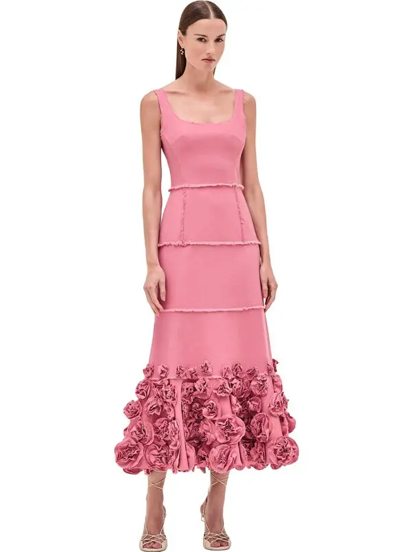 Alexis Demina Midi Dress - Rose