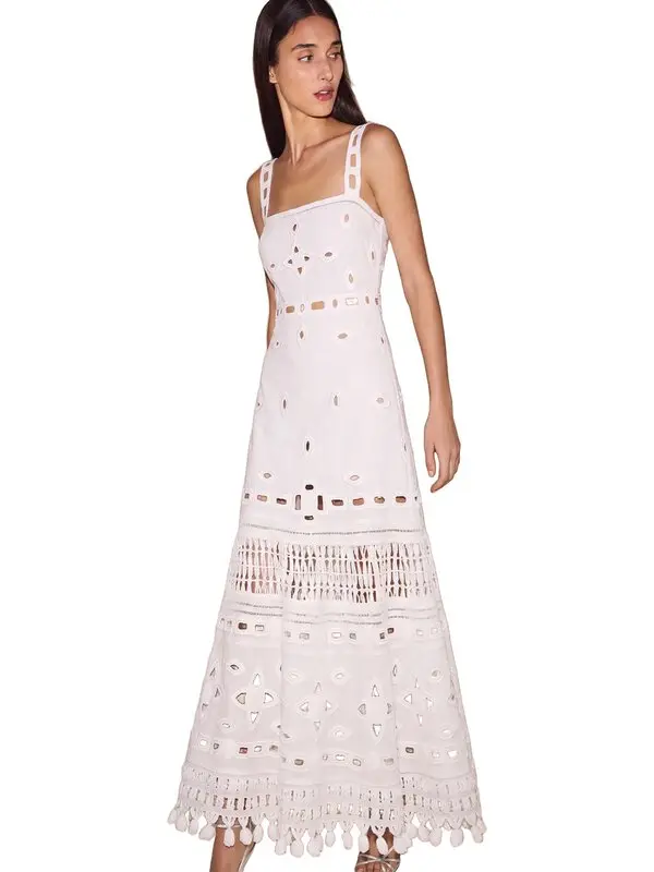 Alexis Evelyn Midi Dress - Blanc