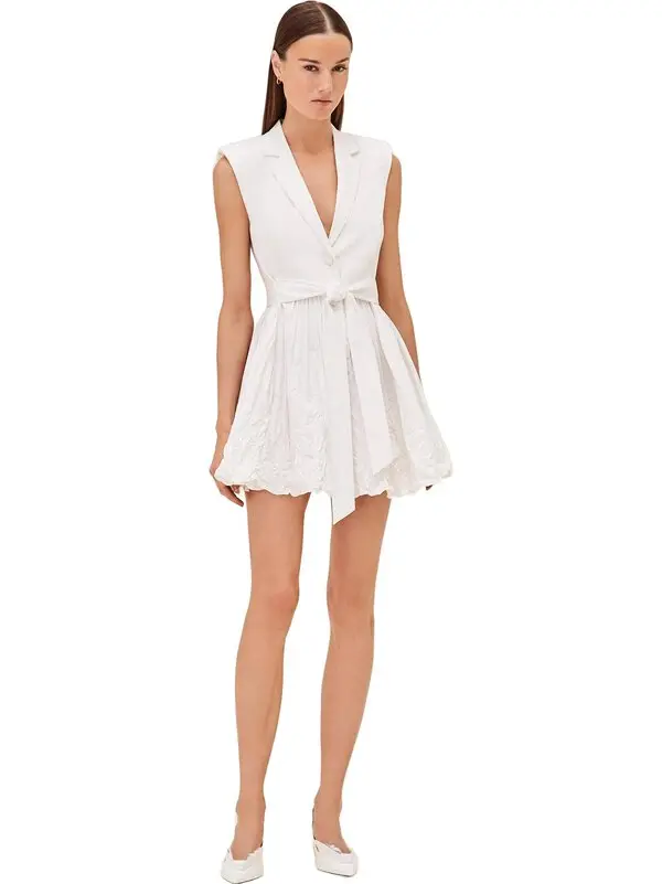 Alexis Cyrus Mini Dress - White