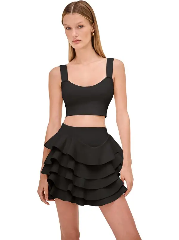 Alexis Dee Cropped Top - Black