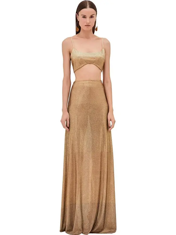 Alexis Franca Maxi Skirt - Gold Ombre