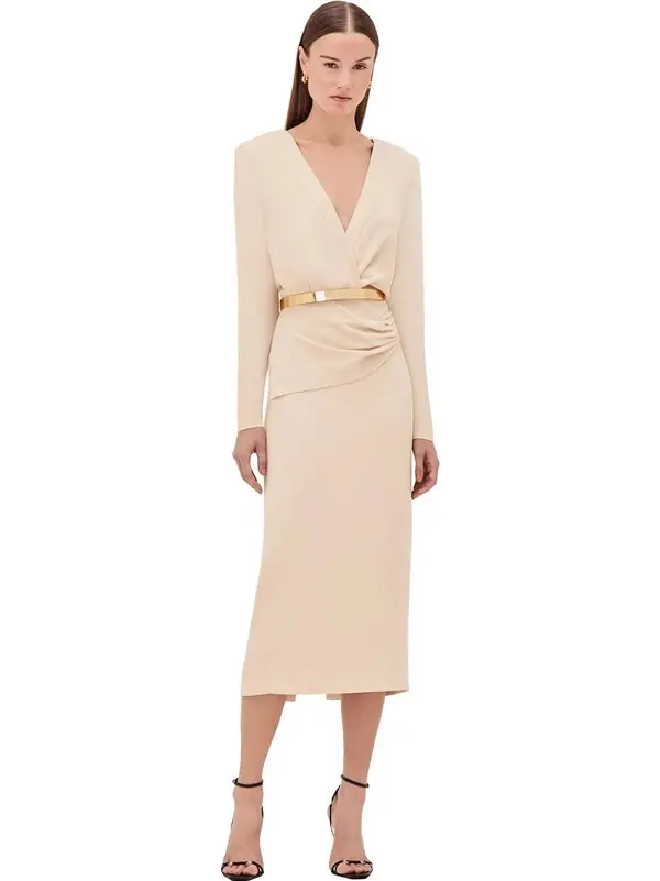 Alexis Fraser Midi Dress - Cream