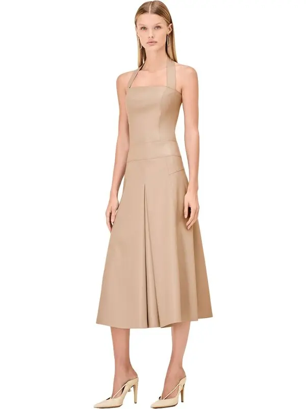 Alexis Imena Midi Dress - Beige