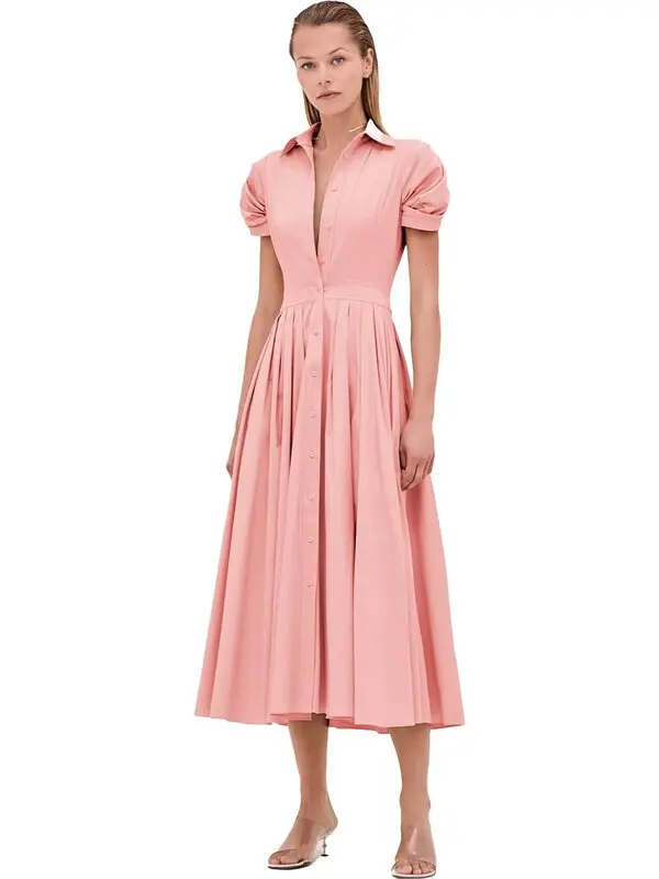 Alexis Gyles Midi Dress - Salmon