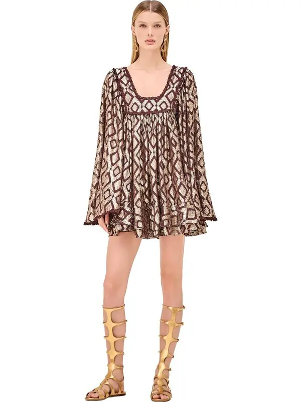 Alexis Juliette Mini Dress - Cordovan