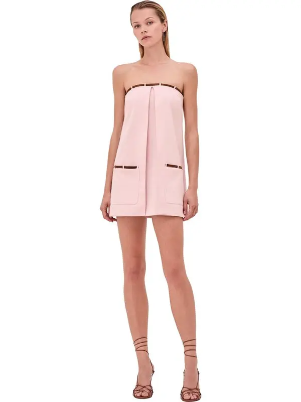 Alexis Jenning Strapless Mini Dress - Rose